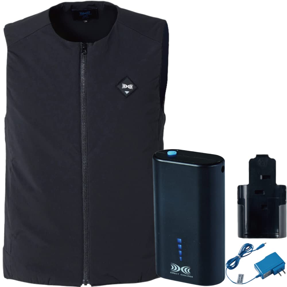 【メーカー直送・代引不可】サーマルギア　発熱防寒ベスト(ベスト本体/収納内ポケット端子、ヒーター付) ブラック S [TG22101K90S1] Amazon.co.jp: サーマルギア(R) 発熱防寒ベスト&空調服(R) バッテリー